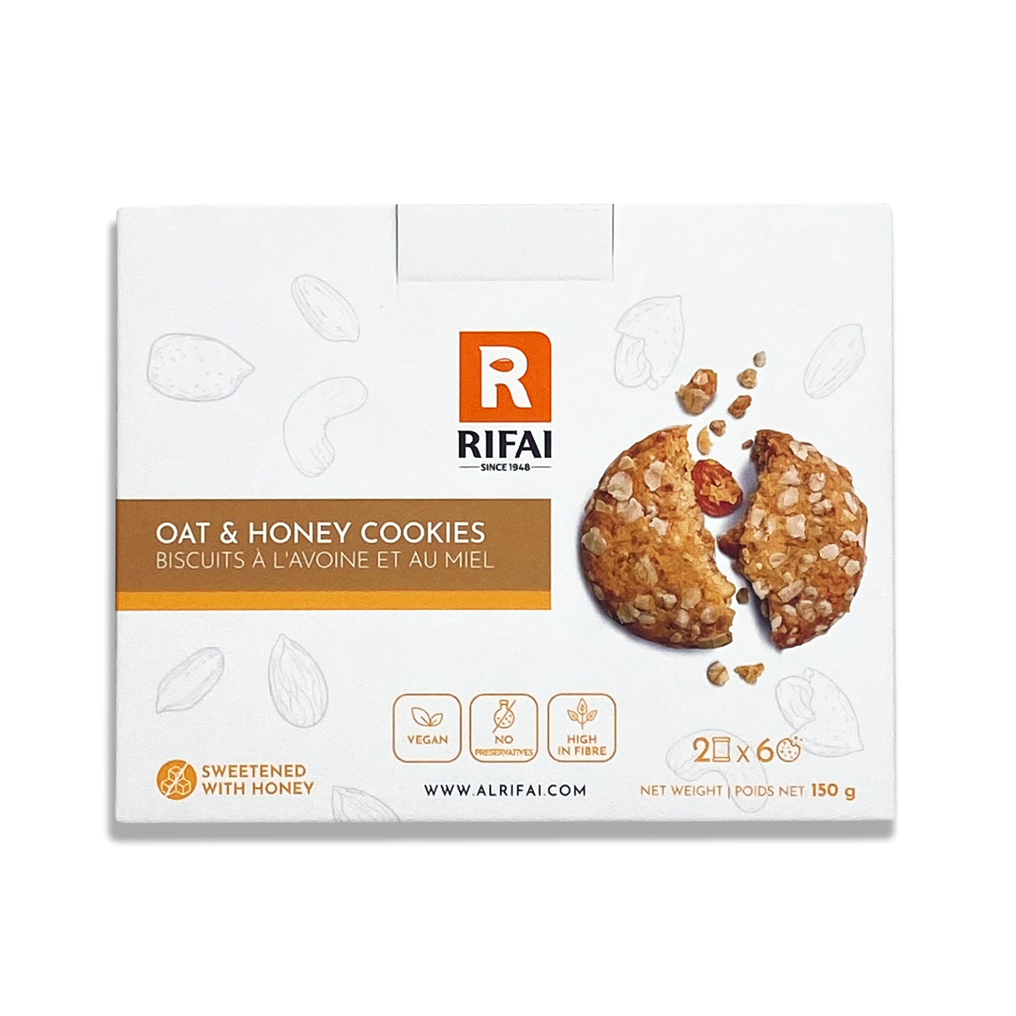 Rifai Oat & Honey Cookies - Rifai Lebanon